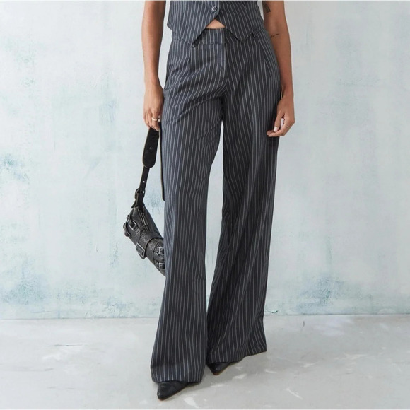 Vintage | Pants & Jumpsuits | Vintage Inc Pinstripes Wide Leg Pants ...